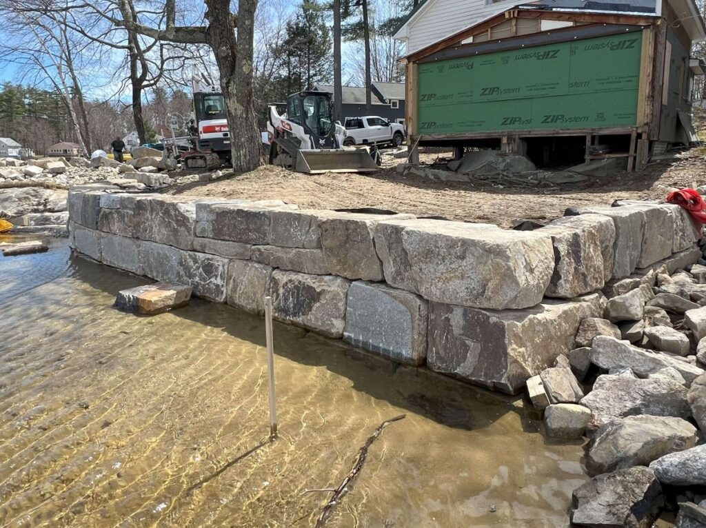 Perched Beach and Shoreline Walls I Green Monster Landscapes, LLC