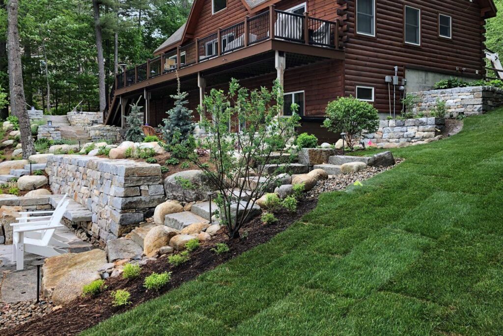 Natural Stone Walls I Green Monster Landscapes, LLC