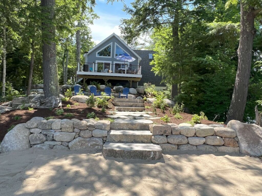 Landscaping Retaining Walls Beach House Landscaping Construction For