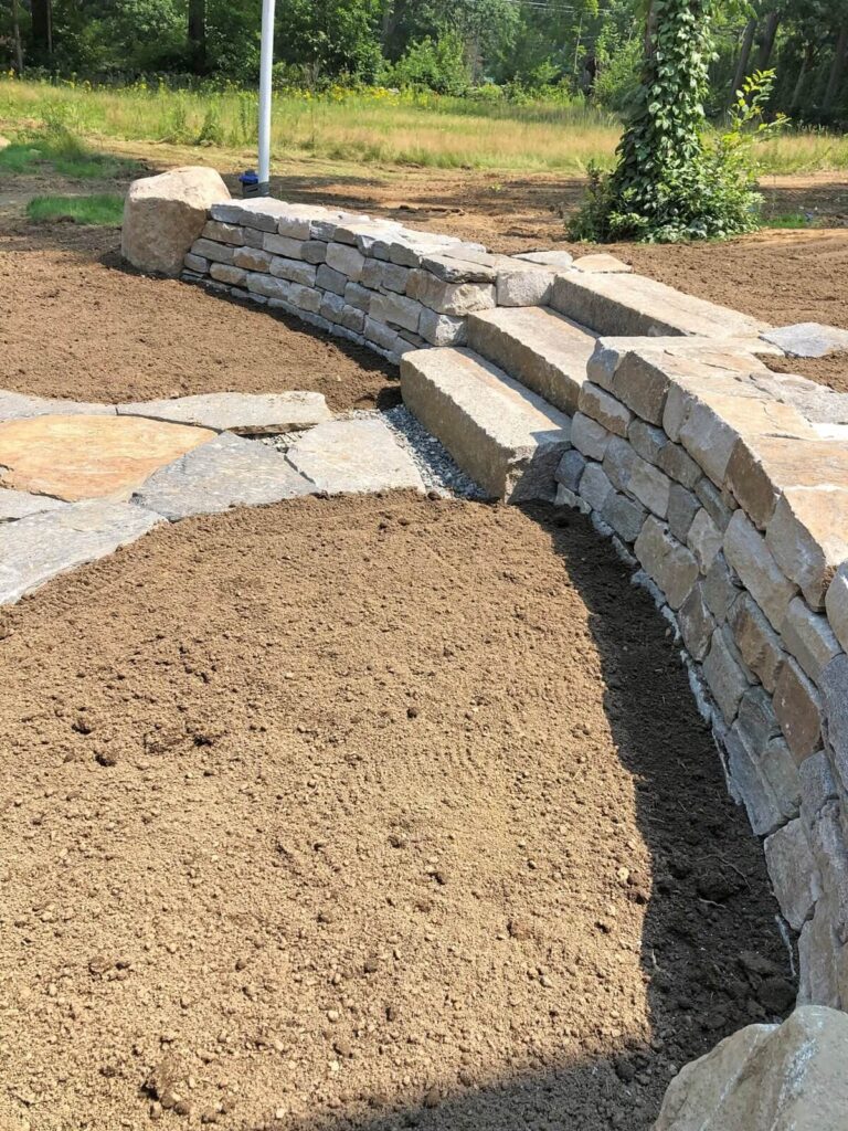 Natural Stone Walls I Green Monster Landscapes, LLC