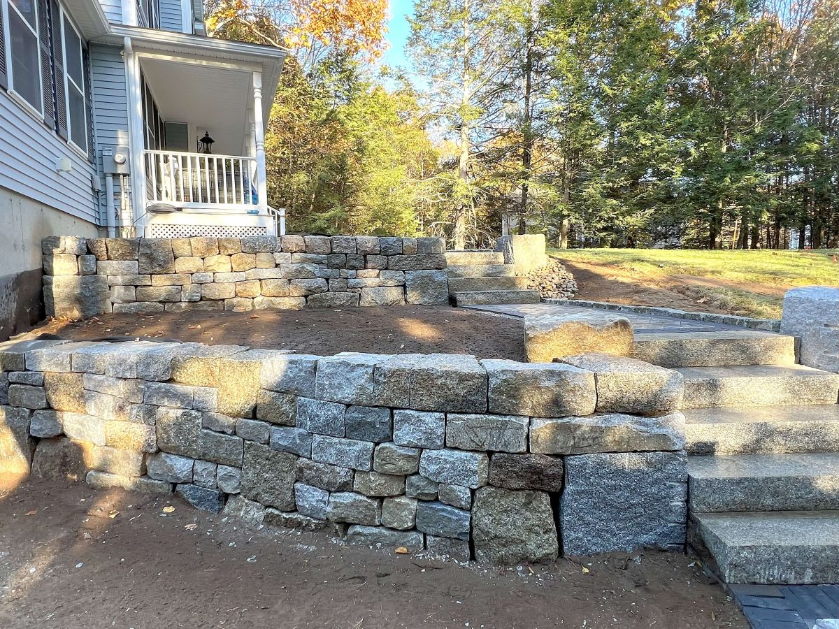 Natural Stone Walls I Green Monster Landscapes, LLC