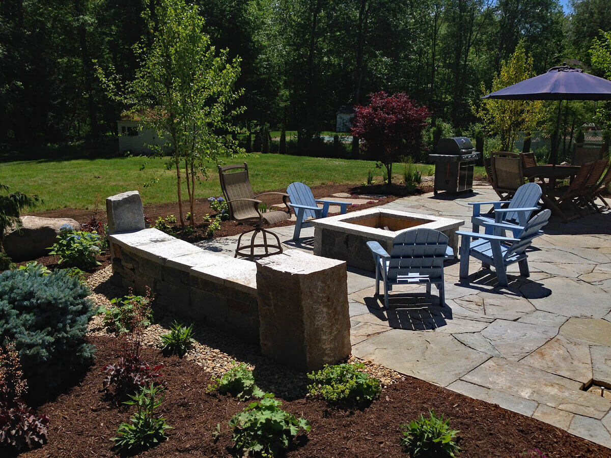 Bluestone Patio Installation in Rye, NH | Featured Projects